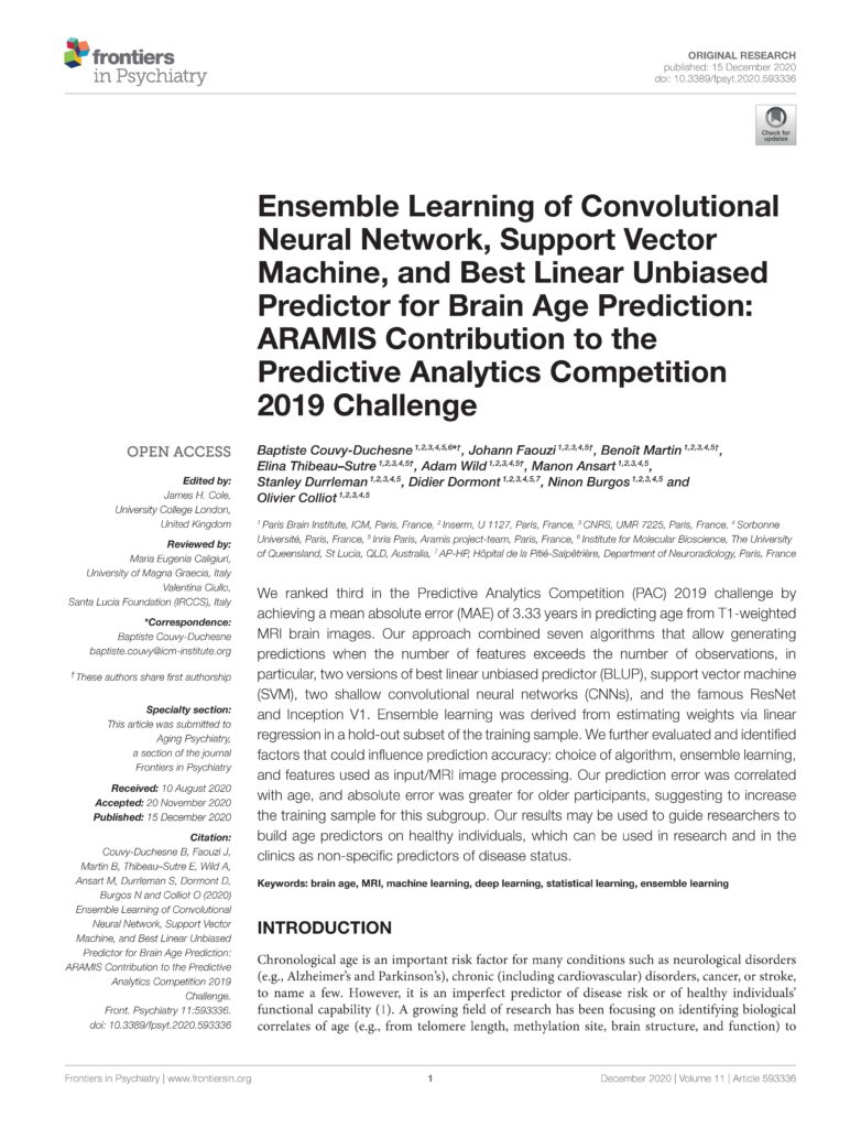 Ensemble learning of convolutional neural network, support vector machine, and best linear ...
